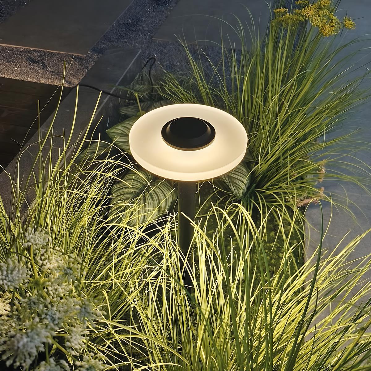 24V Waterproof Dish LED Outdoor Lawn Landscape Lighting Modern Acrylic ...