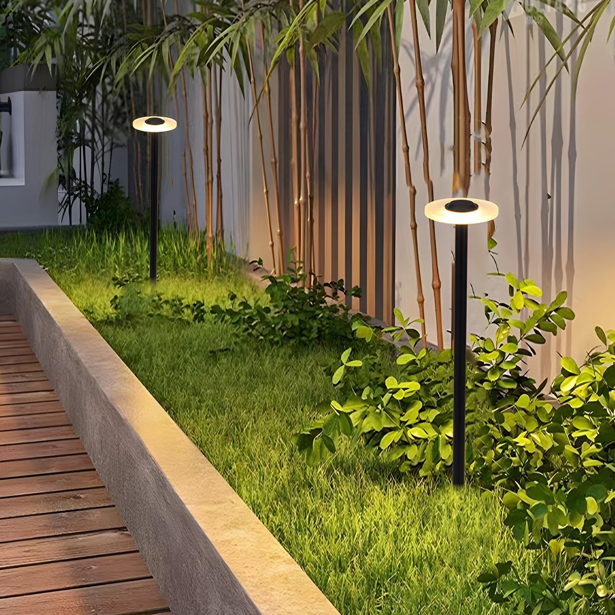 24V Waterproof Dish LED Outdoor Lawn Landscape Lighting Modern Acrylic ...