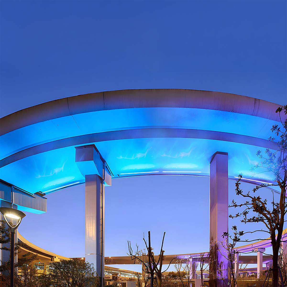 3D Dynamic Water Wave LED Strip RBG Light Waterproof Outdoor Wall ...