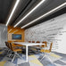 Rectangle Linear LED Strip Minimalist Recessed Ceiling Lights – Flyachilles