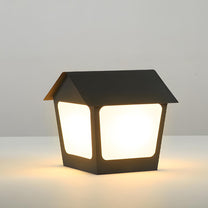 Waterproof Black Toy House Style LED Post Cap & Pillar Lights – Outdoor ...
