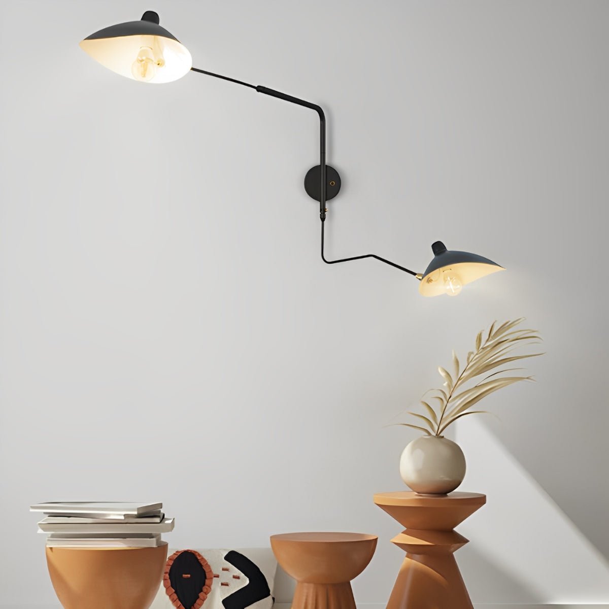 Creative Adjustable Iron Industrial Swing Arm Wall Lamp Wall Sconce ...