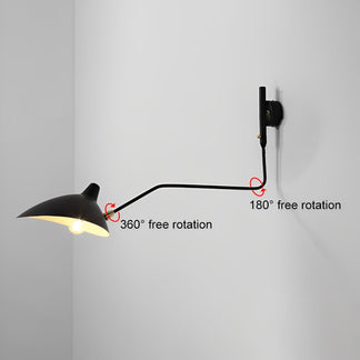 Creative Adjustable Iron Industrial Swing Arm Wall Lamp Wall Sconce ...