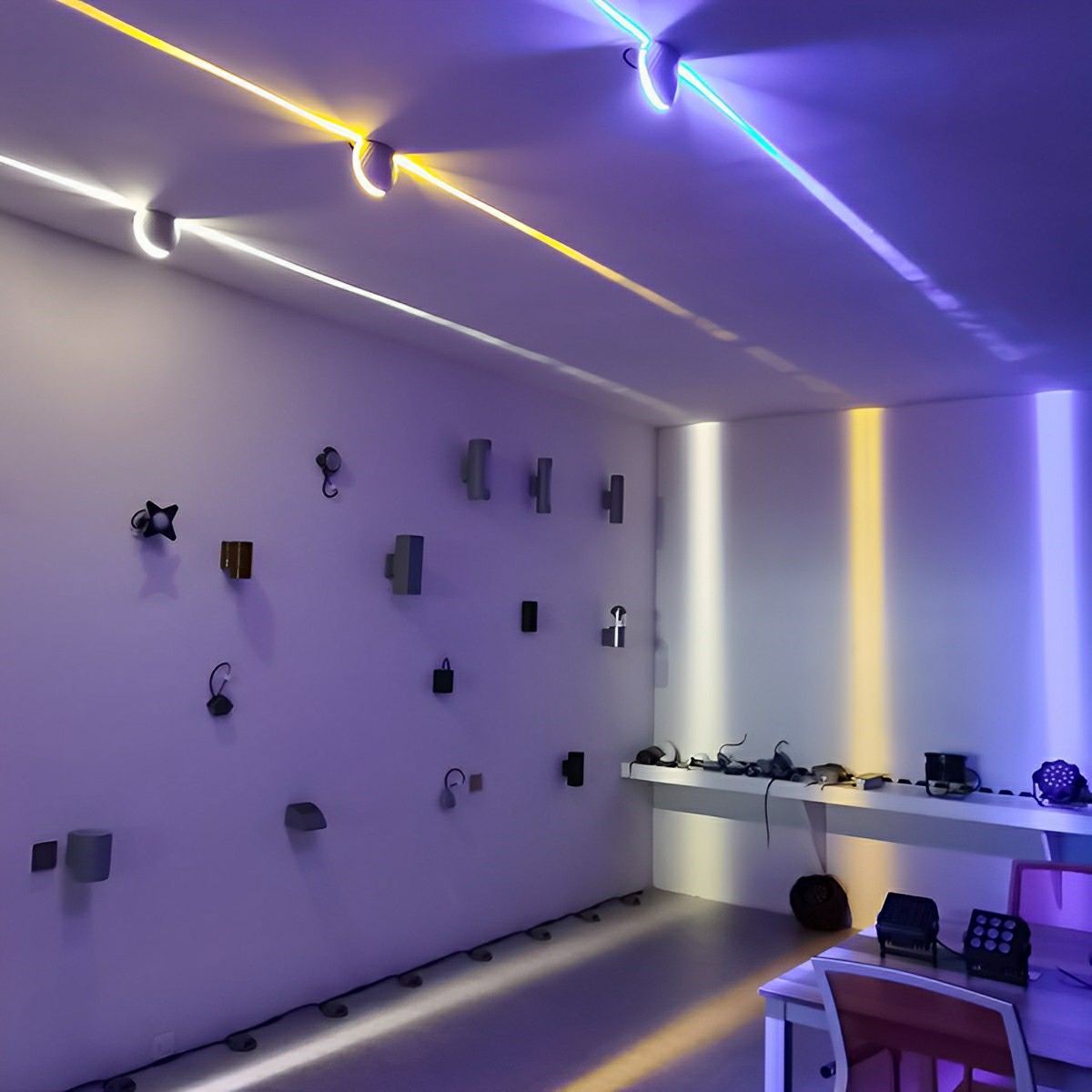 Cyberpunk LED Wall Light Beam Linear Light Contour Light RGB – Flyachilles