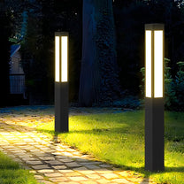 Rectangular Waterproof LED Outdoor Post Lights Column Light Pole Lamp Path Pathway Lights Patio ...