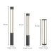 Rectangular Waterproof LED Outdoor Post Lights Column Light Pole Lamp ...
