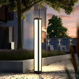 Rectangular Waterproof LED Outdoor Post Lights Column Light Pole Lamp ...
