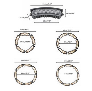 DIY Outdoor Waterproof LED Arc Spot Lights Trees Lawn Lights Ground ...