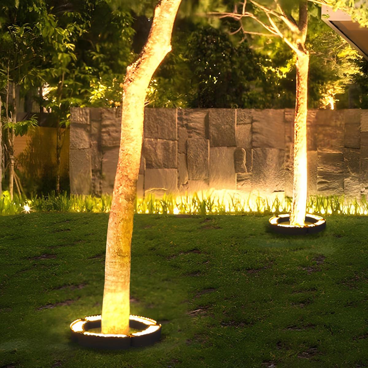 DIY Outdoor Waterproof LED Arc Spot Lights Trees Lawn Lights Ground ...