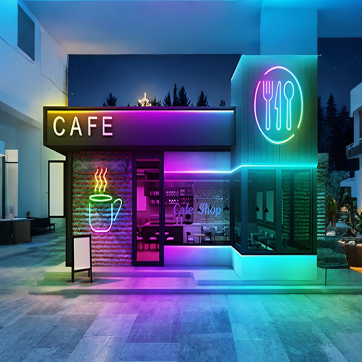 DIY RGB Recessed Atmosphere Streamer Flexible LED Light Strip Music ...