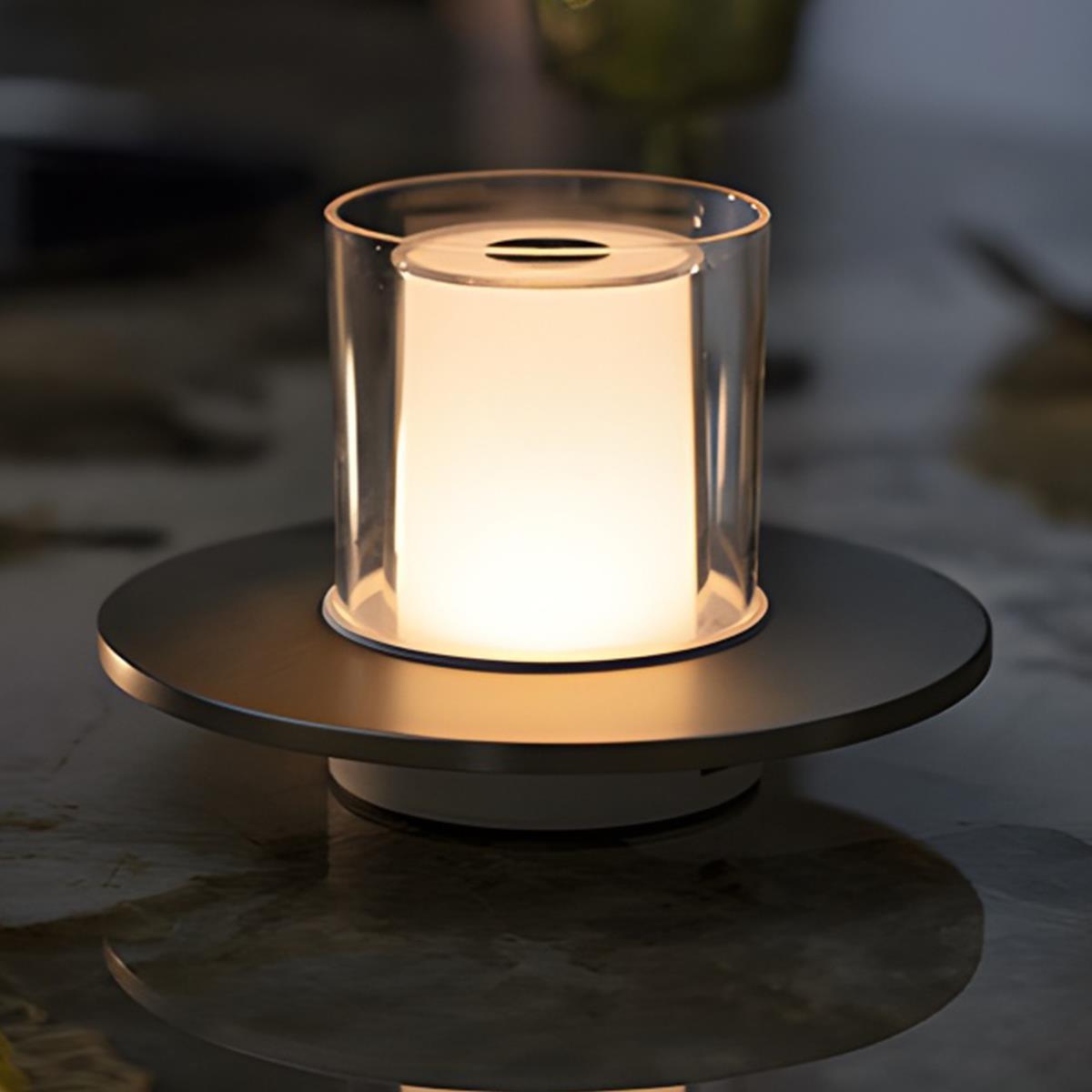 Creative LED Dimmable Touch Sensitive Rechargeable Table Lamp Night ...