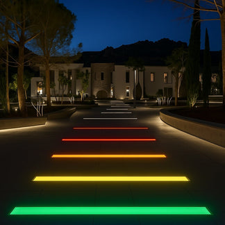 Low Voltage Waterproof Outdoor Recessed LED Strip Lights In Ground Wall ...