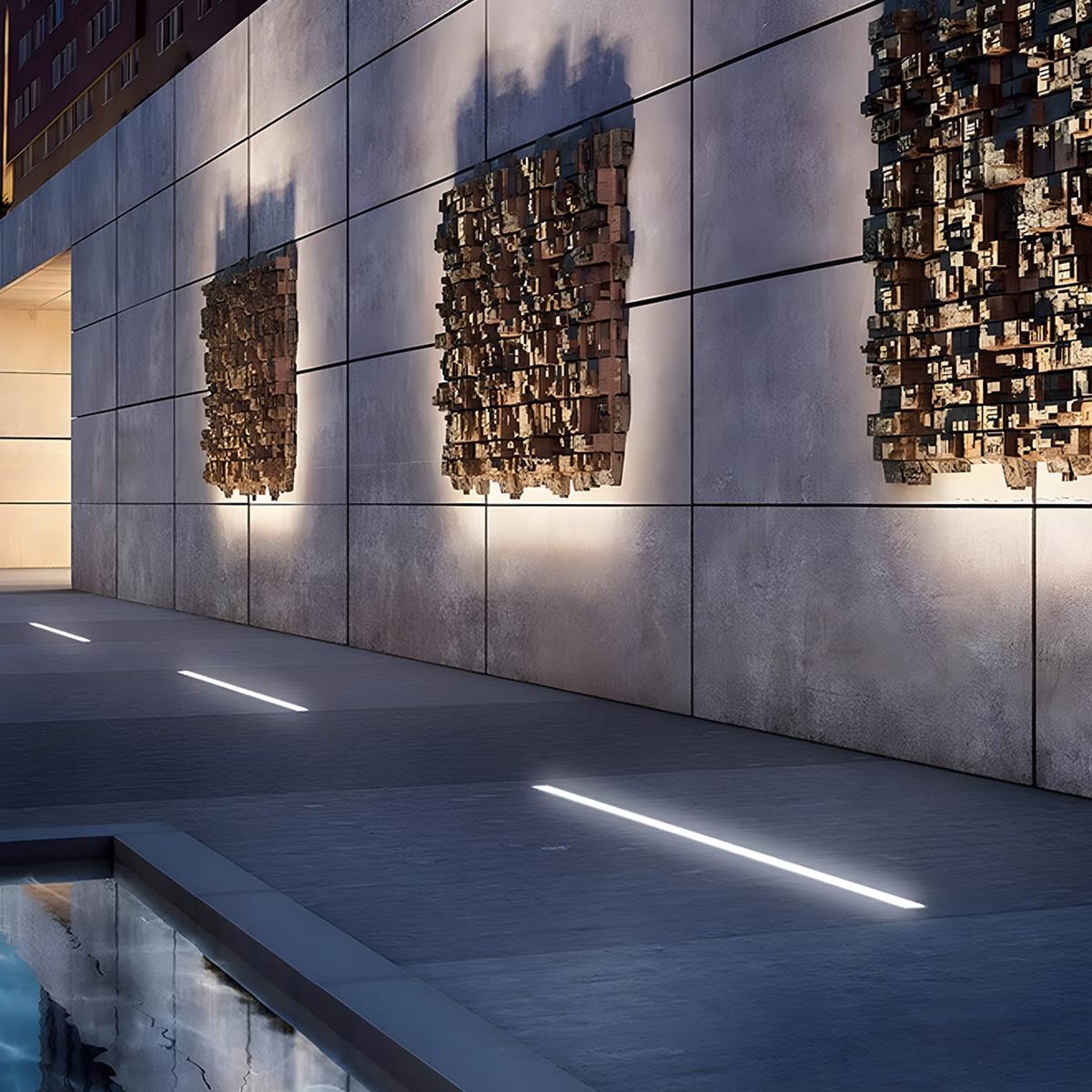 Low Voltage Waterproof Outdoor Recessed LED Strip Lights In Ground Wall ...