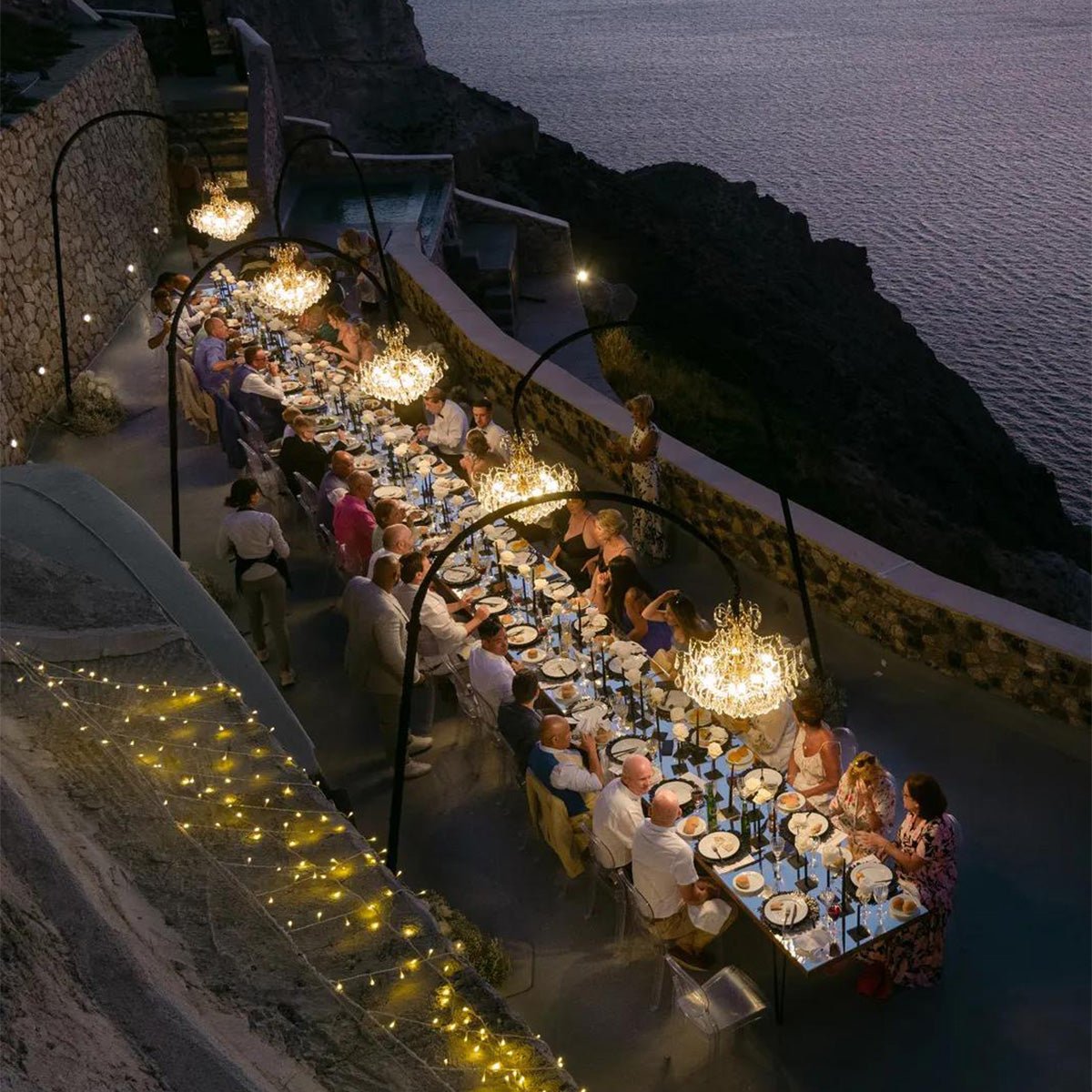 French Luxury Romantic Waterproof Outdoor Banquet Wedding Crystal ...