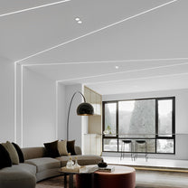 Bright Modern Minimalist Ultra Thin Sky Line Recessed LED Strip Lights ...