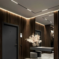 Bright Modern Minimalist Ultra Thin Sky Line Recessed LED Strip Lights ...