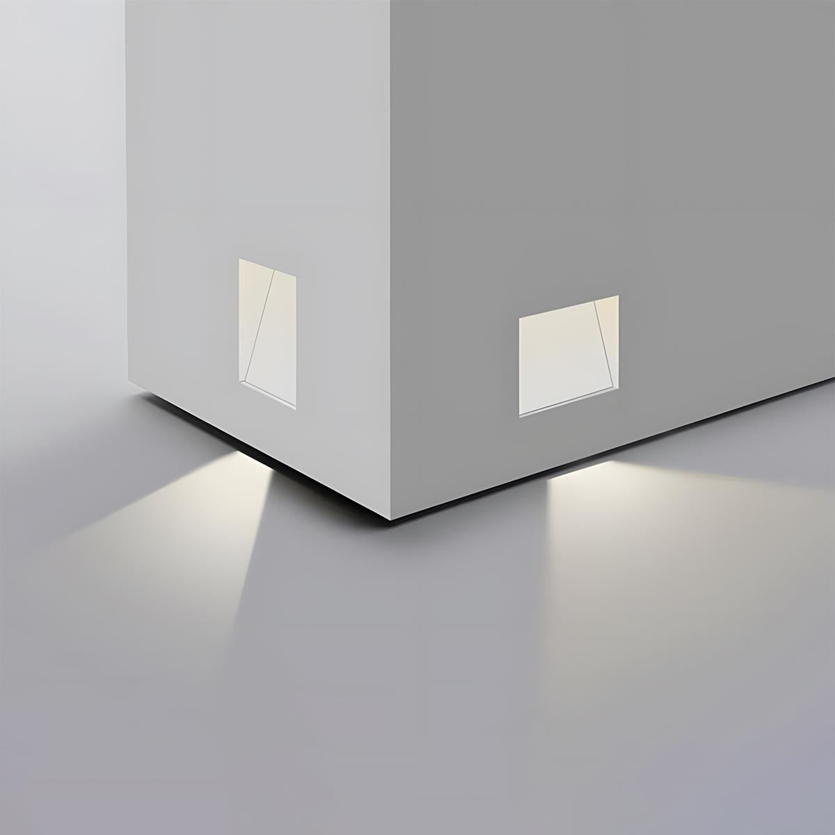 Minimalist Motion Sensor LED Recessed Wall Sconces Lighting Stairway ...