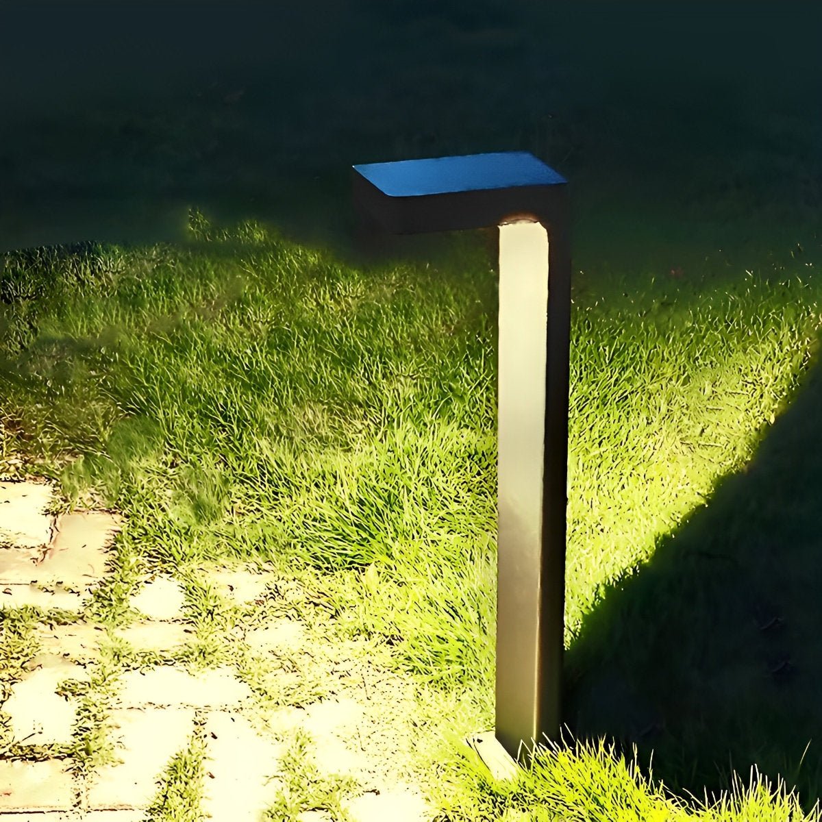 Minimalist Waterproof Aluminum LED Modern Outdoor Solar Light Pathway ...