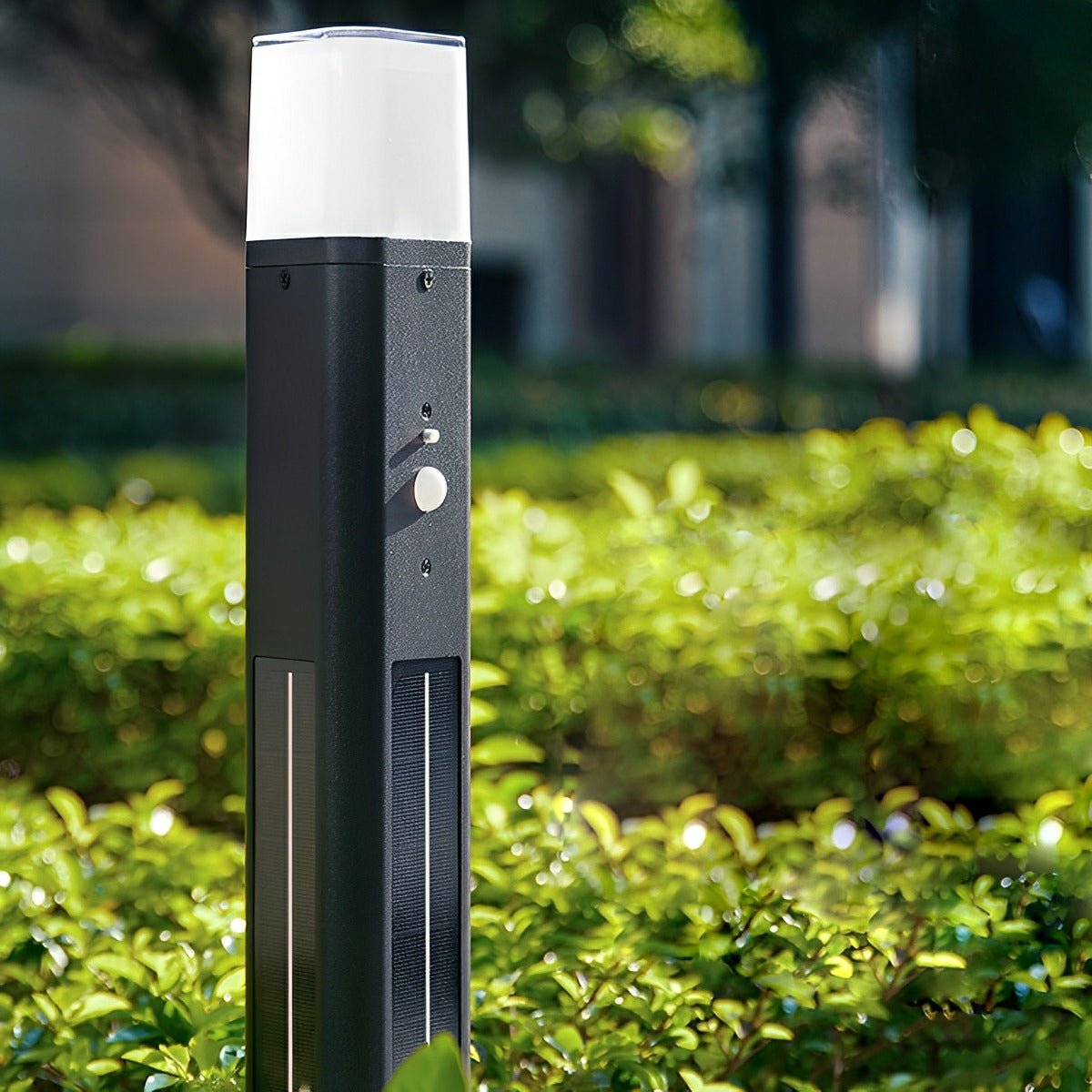 Modern Solar LED Triangular Outdoor Pathway Bollard Light – Flyachilles