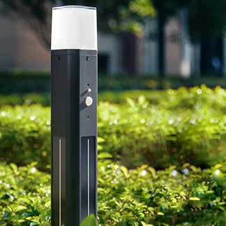 Modern Solar LED Triangular Outdoor Pathway Bollard Light – Flyachilles