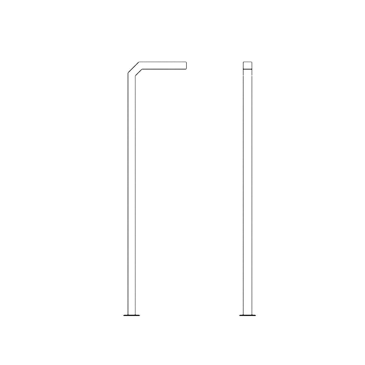 Modern Waterproof Minimalist Black LED Column Outdoor Post Lights ...