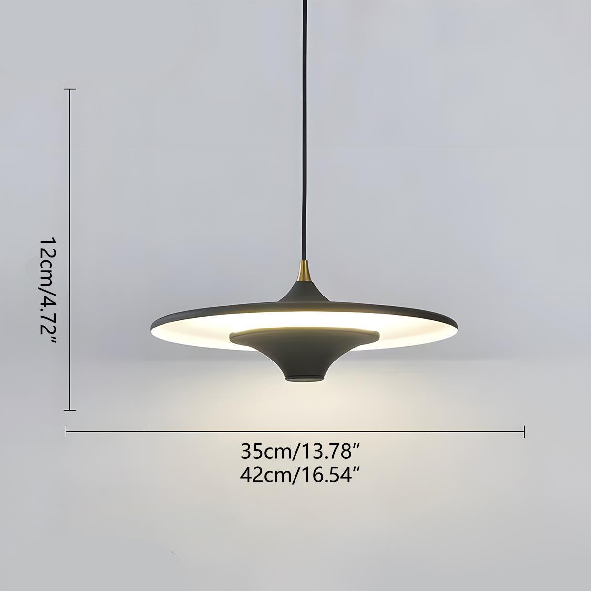 Modern Minimalist Galaxy UFO Dish LED Pendant Lights Hanging Light ...