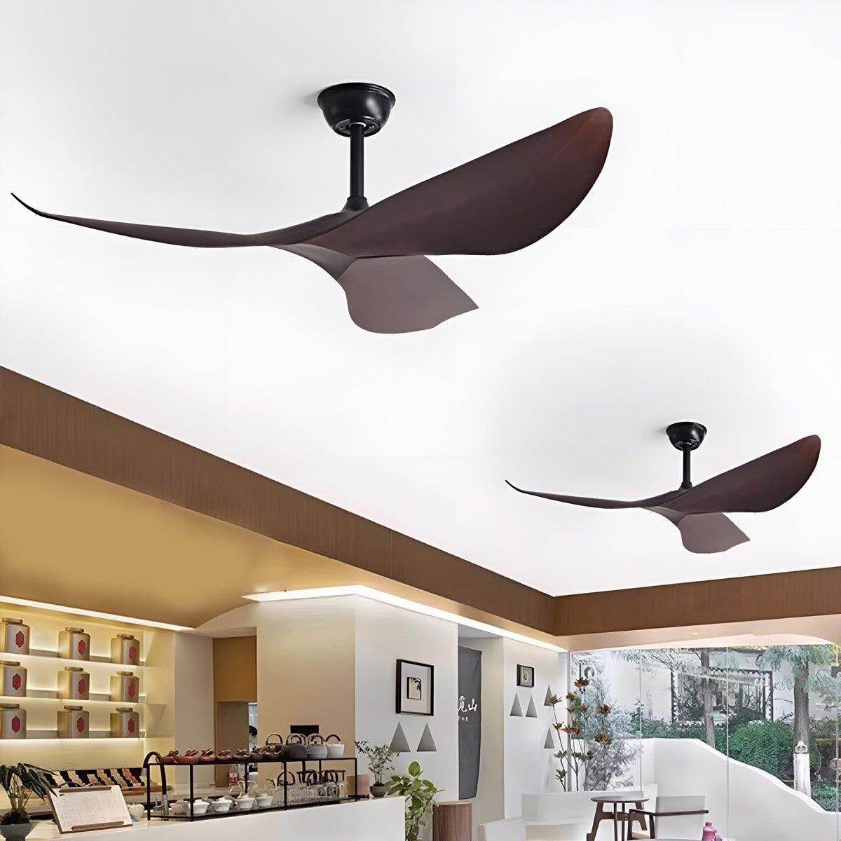 Modern Minimalist Ceiling Fan - 6-Speed DC Motor Lighting – Flyachilles