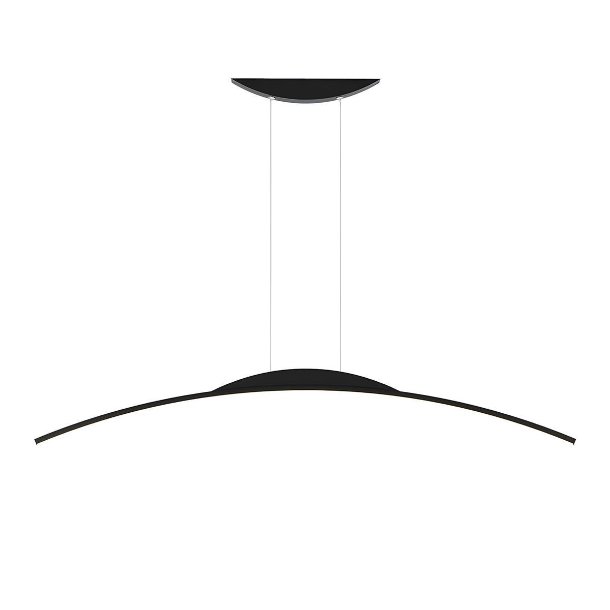 Modern Minimalist Arc Arch Long Strip Light LED Pendant Lights Hanging ...