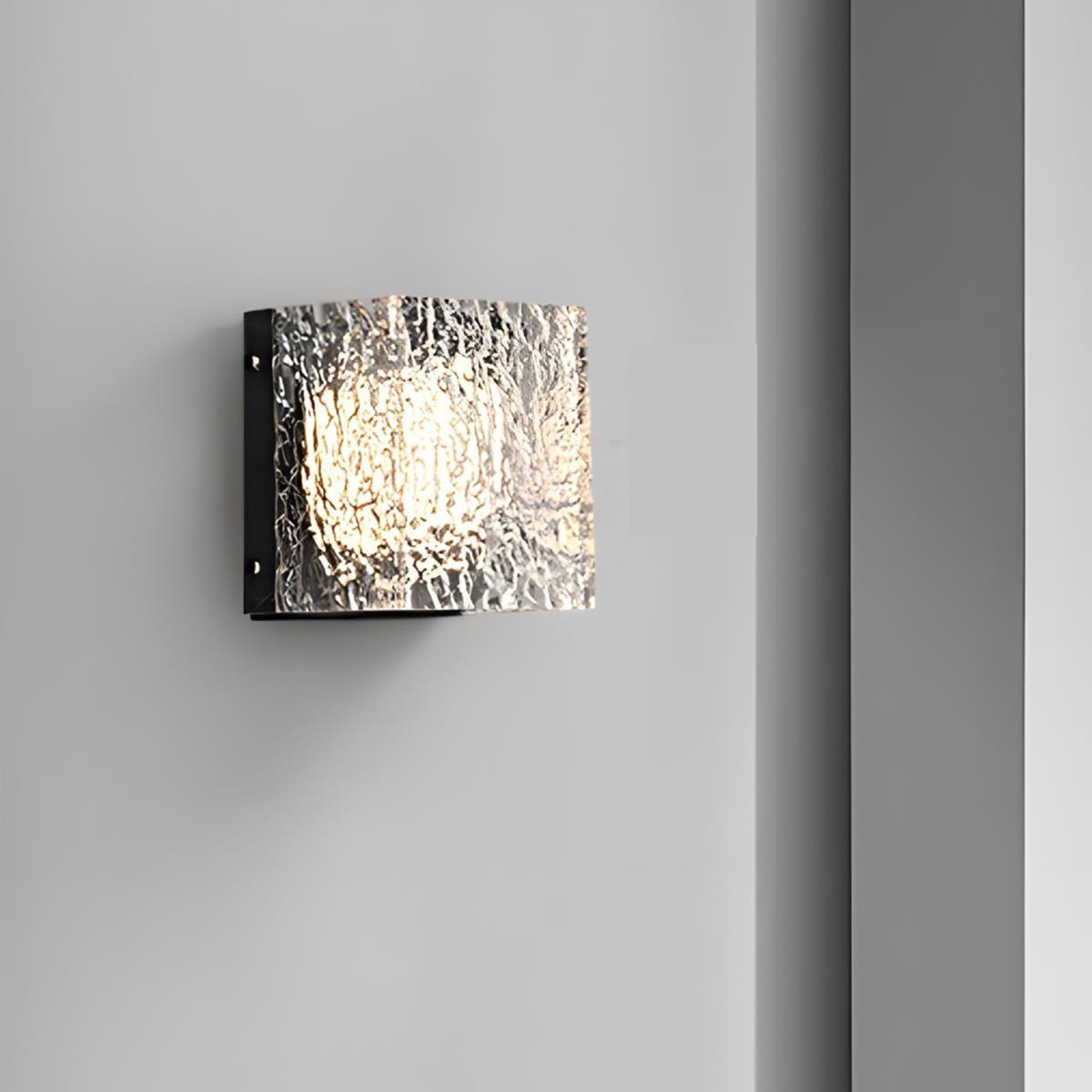 Modern Minimalist Creative Clear Wave LED Indoor Wall Sconce Lighting ...