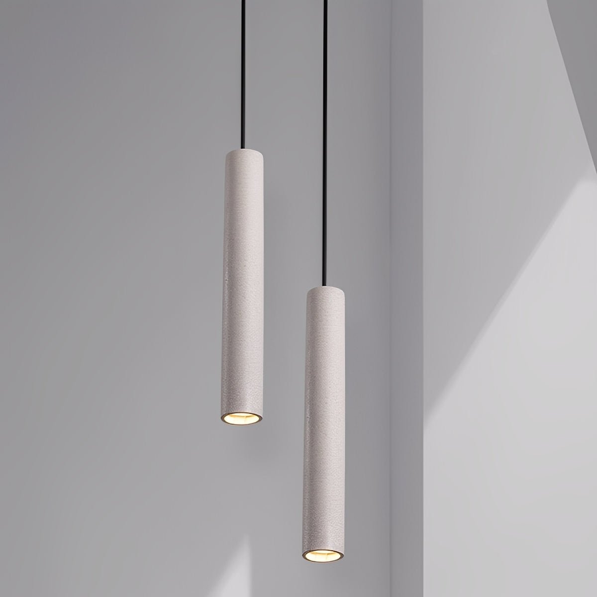 Cylinder Concrete Cement LED Pendant Light with GU10 Bulb – Flyachilles