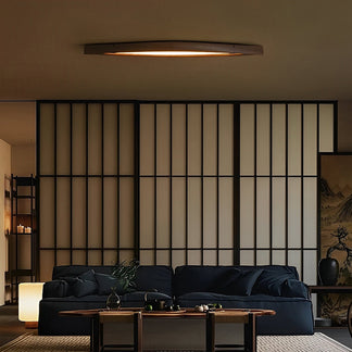 Diamond-Shaped Wooden LED Ceiling Light, Strip Lighting – Flyachilles