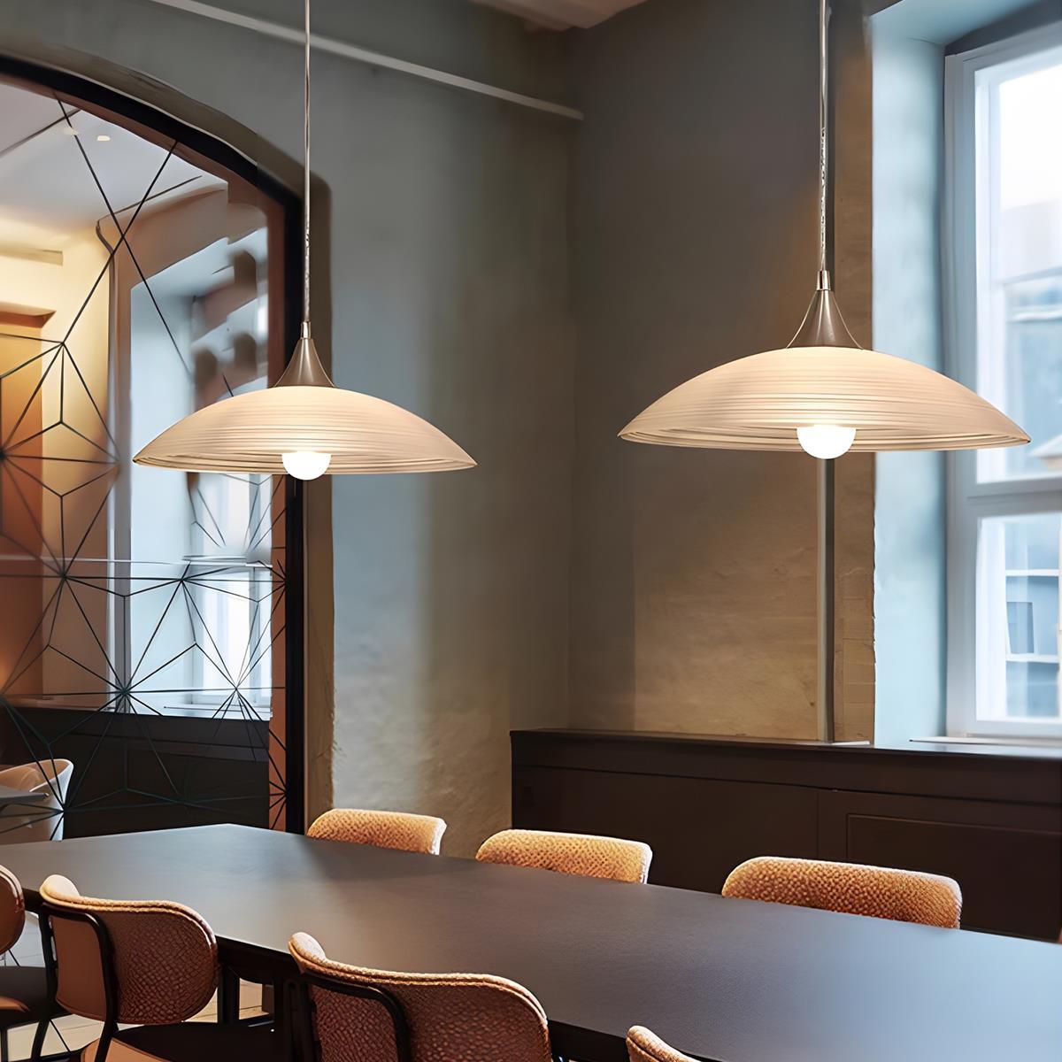 Modern Creativity Minimalist Dish Bar LED Pendant Lights Dinning Room ...