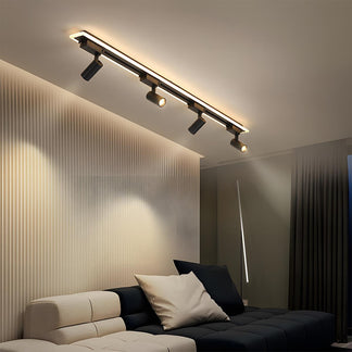 Modern Minimalist DIY Long Strip Track Light Spotlight LED Ceiling ...