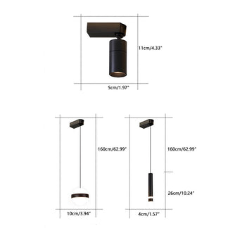 Modern Minimalist DIY Long Strip Track Light Spotlight LED Ceiling ...