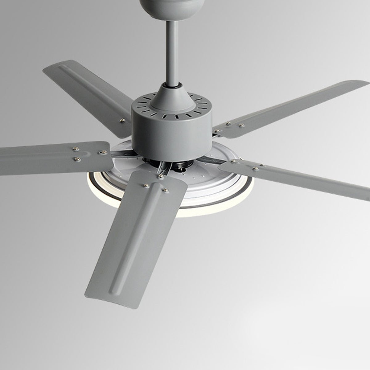 Modern Minimalist Five-leaf Stainless Steel Ceiling Fan With Light ...
