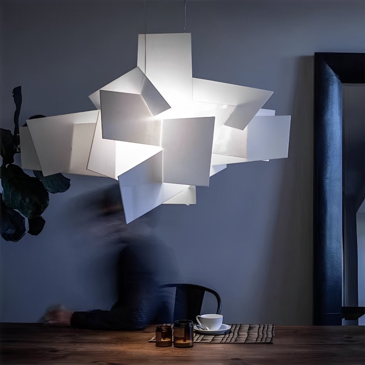 Modern Minimalist Geometric Art Creative Hanging Pendant Light Ceiling ...