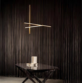 Modern Minimalist Geometric Space Lines Light Pendant Lights Creative ...