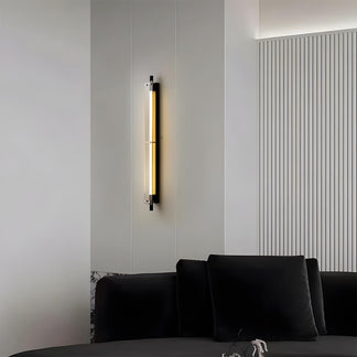 Modern Nordic Minimalist Glass Long Strip LED Indoor Wall Sconce ...