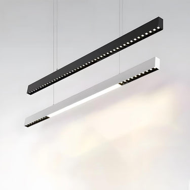 Modern Minimalist Grille LED Long Strip Hanging Light Pendant Lamp ...