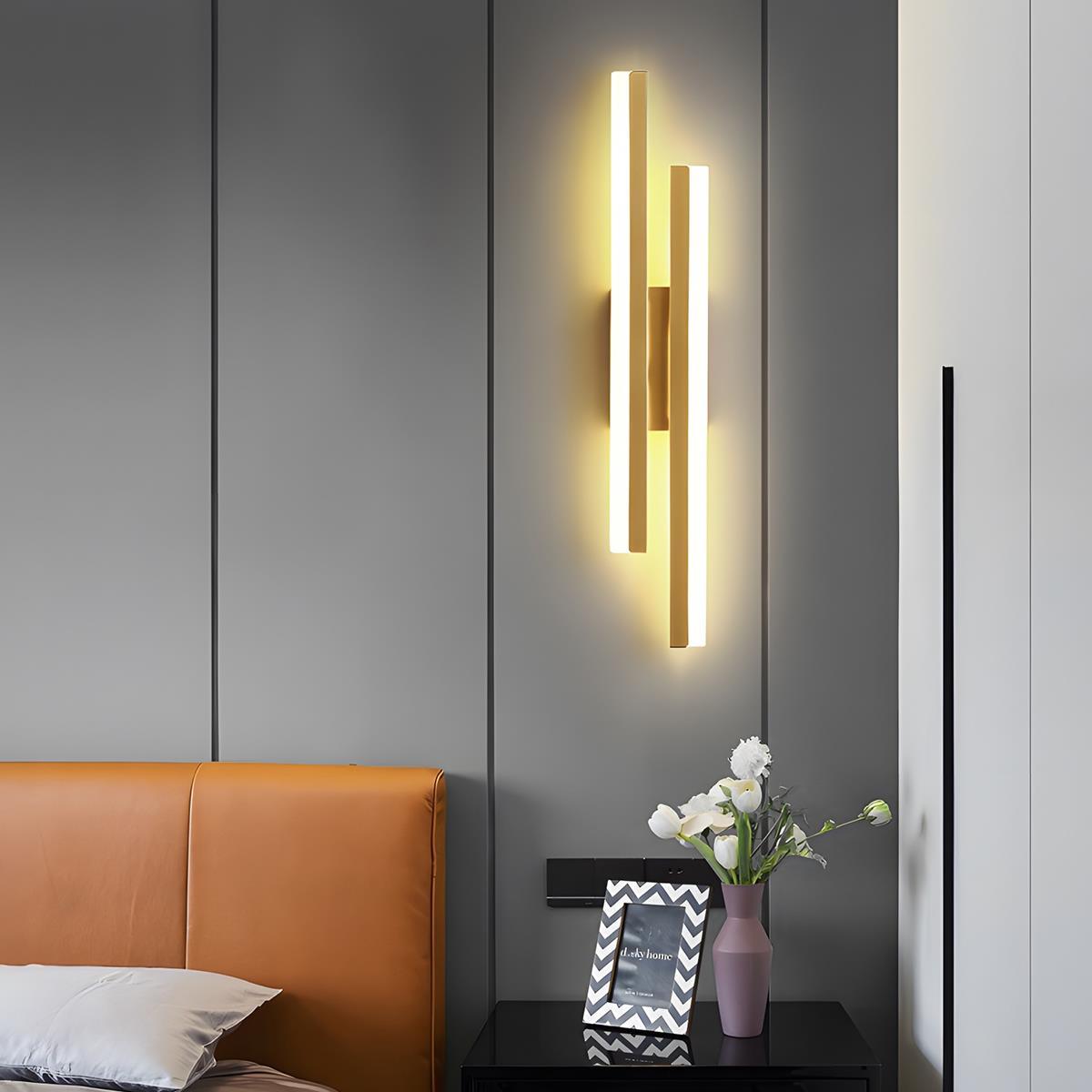 Cretive Modern Minimalist Nordic H-Shape Long Strip LED Wall Sconce ...