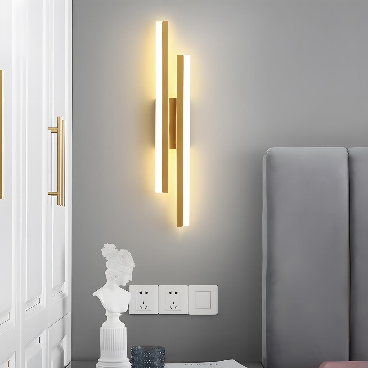 Cretive Modern Minimalist Nordic H-Shape Long Strip LED Wall Sconce ...