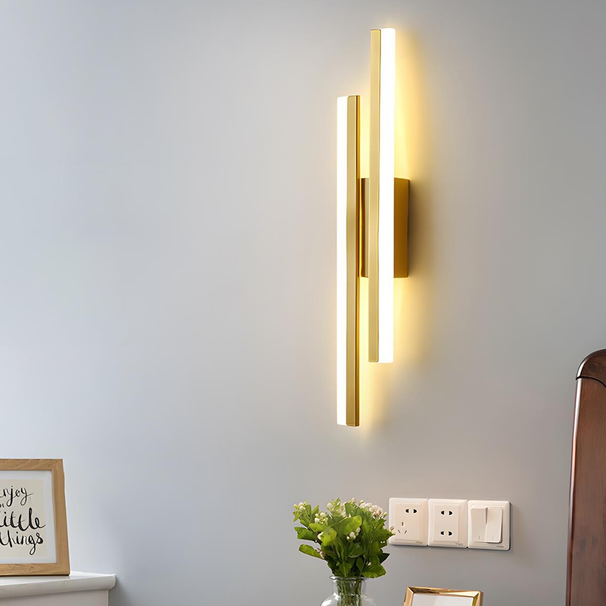 Cretive Modern Minimalist Nordic H-Shape Long Strip LED Wall Sconce ...