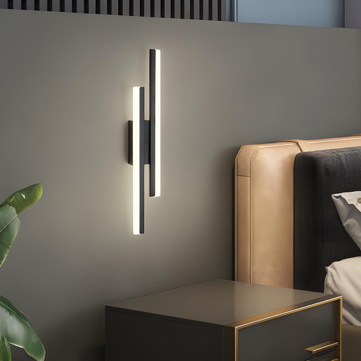 Cretive Modern Minimalist Nordic H-Shape Long Strip LED Wall Sconce ...