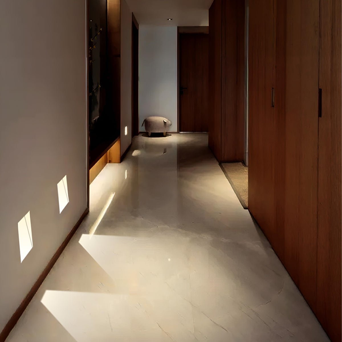 Modern Minimalist Indoor LED Recessed Stairway Wall Light Invisible ...