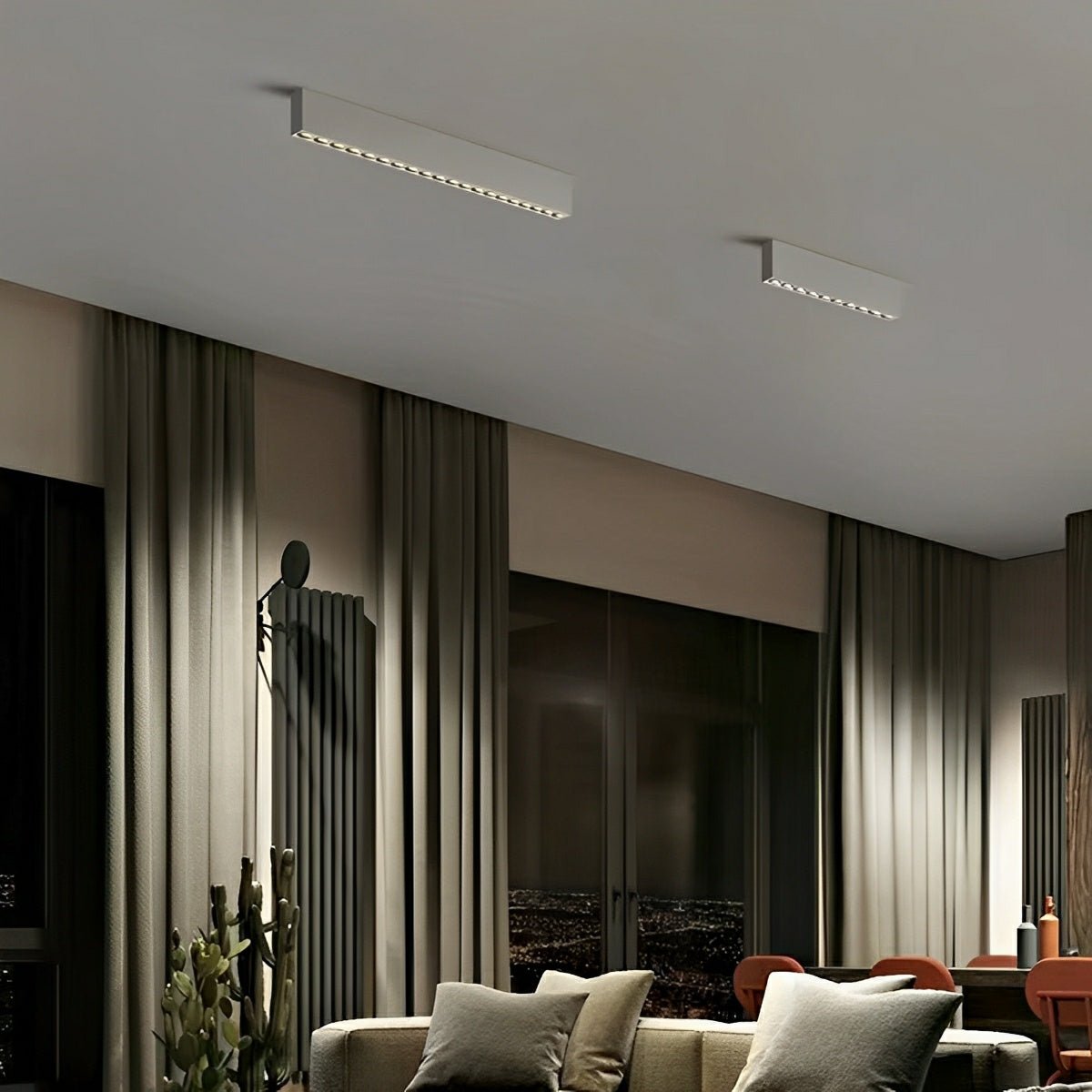 Modern Shadowless Lighting Minimalist LED Long Strip Linear Indoor ...