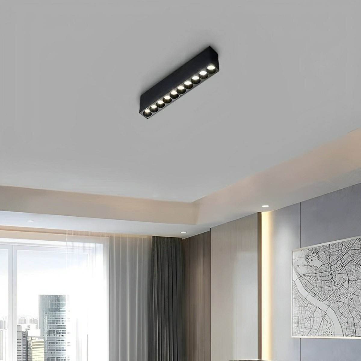 Modern Shadowless Lighting Minimalist LED Long Strip Linear Indoor ...