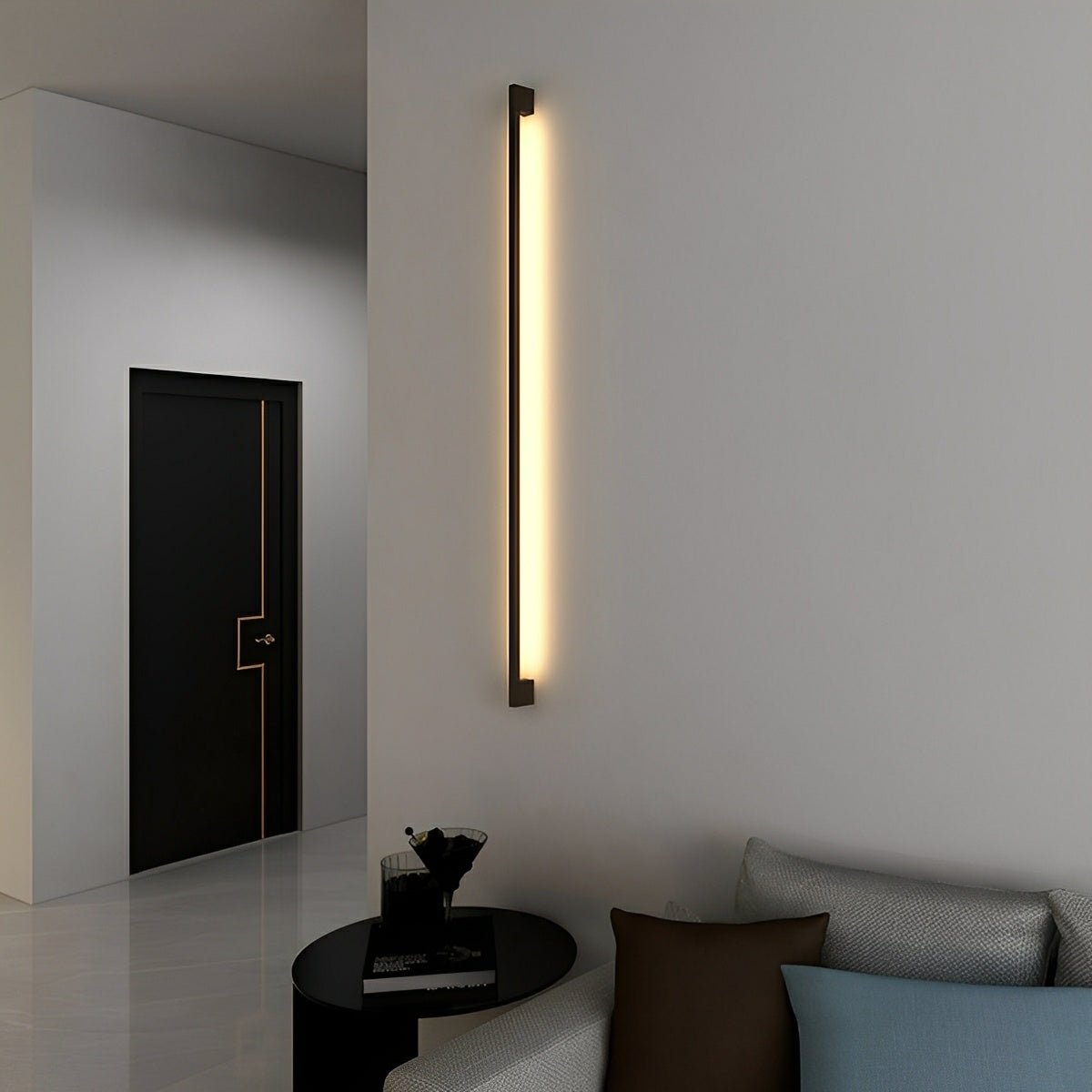 Modern Minimalist LED Strip Indoor Wall Sconce Lighting Wall Lamp ...