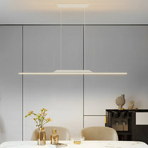 Modern Minimalist Long Strip Line Light LED Pendant Lights Hanging ...