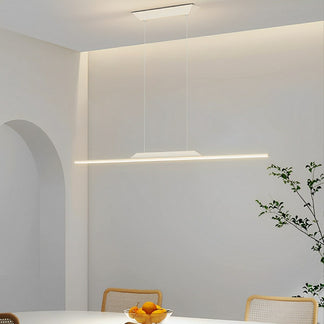 Modern Minimalist Long Strip Line Light LED Pendant Lights Hanging ...