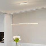 Modern Minimalist Long Strip Line Light LED Pendant Lights Hanging ...